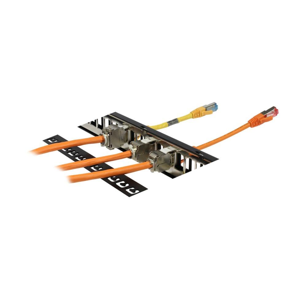 Synergy 21 Keystone patchpanel 24 portar Svart V2 | papmau